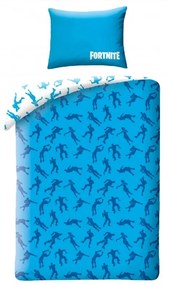 HALANTEX Povlečení Fortnite blue Bavlna 140/200, 70/90 cm