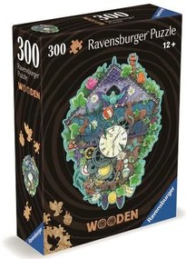 Puzzle ravensburger 120007593 dřevěné puzzle kukačkové hodiny