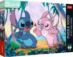TREFL Puzzle Premium Plus Stitch  Angel / 1000 dílků / 68,3 x 48 cm