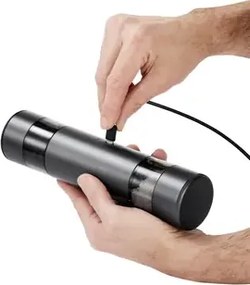AdHoc i.Mill Duo tmavě šedá / Mlýnek na sůl a pepř / USB-C / keramický