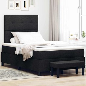 Postel s boxspringem s polštářem Černá 120 x 200 cm textil 3344060