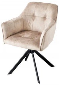 Chair Loft champagne samet otočný/ 42391