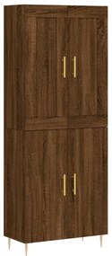 Skříň highboard hnědý dub 69,5 x 34 x 180 cm kompozitní dřevo,  3199552 HangarStore.cz