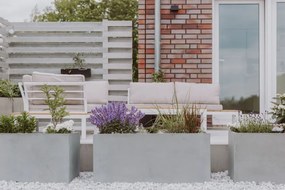 Truhlík MAXI, sklolaminát, šířka 100 cm, beton design