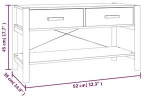 TV skříňka černá 82x38x45 cm kompozitní dřevo