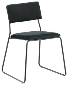 Jídelní židle Kenth, 2ks, černá, S40xD52xV76