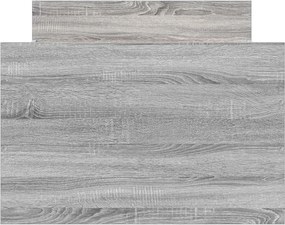 Rám postele s hlavovým a nožním čelem šedý sonoma 75 x 190 cm 3203822