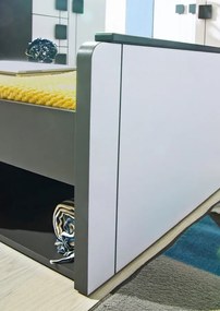 GIMMI G15 patrová postel se stolkem antracit/bílá