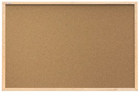 Korková tabule s dřevěným rámem 90x60 cm+ dřevěný bukový stojan,TK96_EW01