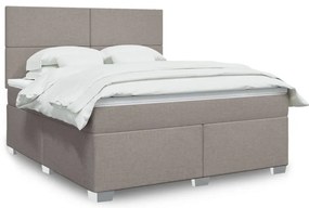 Box spring postel s matrací taupe 180x200 cm textil 3292864