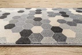 Běhoun HEOS 78537 šedý / krém HEXAGON