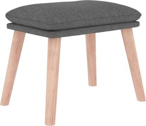 Podnožka světle šedá 45 x 29,5 x 35 cm textil 341424