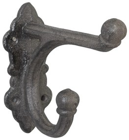 Vintage kovový háček na dveře - 4*13*10 cm