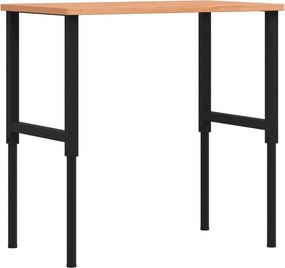 Pracovní stůl 100 x 60 x (71,5–98) cm masivní buk obdélníkový 3309684