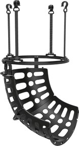 SPORTNOW Basketbalový rebounder, 360° otočný systém vracení míče, nástroj pro cvičení střelby s odrazovou rampou, vnitřní-vnější použití, černý | Aoso