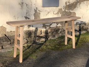 Stará Krása – Ruční výroba Konzolové a odkládací stolky z dubu 76 x 140 x  40 cm VxŠxH