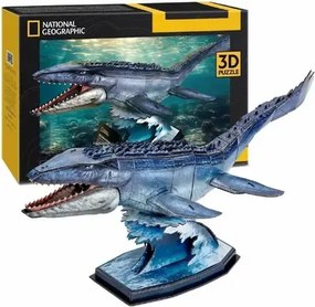 CUBICFUN Puzzle 3D National Geographic Mosasaurus / 76 dílků / 48,5 x