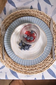 Béžový keramický dezertní talíř Groa - Ø 18*2 cm
