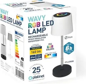 Platinet PTL45RGB černá / LED lampička / RGB / dotykové ovládání / bat