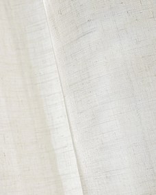 Závěs s řasící páskou barva béžová látka poloprůhledná, pletený vzor
