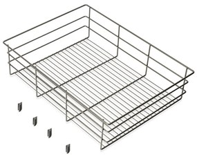 EMUCA Drátěný koš do rámu Quartz – titan Šířka rámu (mm): 800