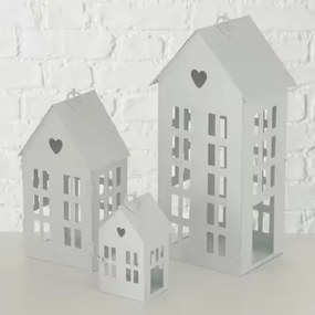 Lucerna kovová Domek 13 cm - nejmenší