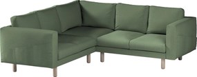 Potah na pohovku IKEA Norsborg rohová 4-místná barva zelená látka pletený vzor