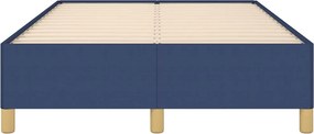 Rám postele bez matrací modrá 120x190 cm textil 3269644
