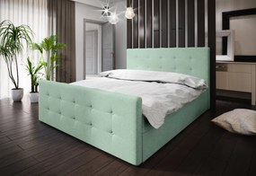 Čalouněná postel MILANO 1 + rošt + matrace, 160x200, cosmic 16