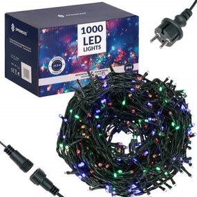 LED světelný řetěz - 81,5m, 1000LED, IP44, multicolor
