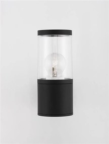 NV 9002873 Venkovní nástěnné svítidlo CETERA černý hliník a akryl E27 1x12W 220-240V IP54 bez žárovky - NOVA LUCE