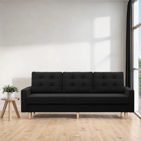 Třímístná rozkládací sedačka BLANK Comfort černá