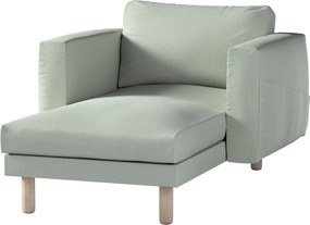 Potah na IKEA Norsborg šezlong s loketními opěrkami barva modrá látka pletený vzor