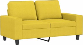 3dílná sedací souprava světle žlutá textil 3201911