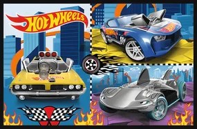TREFL Puzzle Hot Wheels: Autíčka / 2x70 dílků / 27,5 x 18 cm / od 4 le