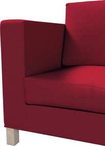 Potah na pohovku IKEA  Karlanda 3-místná nerozkládací, krátký barva červená látka pletený vzor