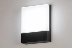 Nástěnné venkovní LED svítidlo Memory Black