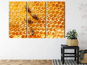 Vícedílný obraz Včely Na Plástev Nedostatek Nedostatek Plátno Canvas 150x100