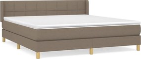 Box spring postel s matrací taupe 160x200 cm textil 3130285
