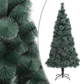 vidaXL Umělý vánoční stromek LED a sada koulí zelený 150 cm PVC a PE