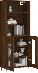 vidaXL Skříň highboard 69,5 x 34 x 180 cm kompozitní dřevo [3189340] Barva: Betonová šedá