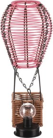 Solární lucerna balón s LED osvětlením PLA113 PINK-S