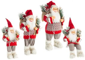 VÁNOČNÍ FIGURKA SANTA 40 CM ČERVENÁ
