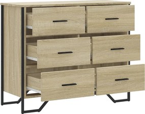 Komoda dub sonoma 91 x 35,5 x 74,5 cm kompozitní dřevo 3295303