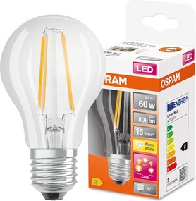Stmívatelná LED žárovka E27 OSRAM 3-STEP DIM 6,5W 2700K 806LM