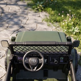 AIYAPLAY Dětské elektrické auto TOYOTA FJ 24V, elektrické auto pro děti s dálkovým ovládáním, motor 200W, lithiová baterie, 2-místné pro 3-8 let