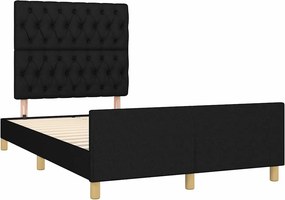Rám postele bez matrace černý 120 x 200 cm textil 3125286