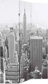 Skládací paraván 120 x 170 cm New York by Day černobílý 245857