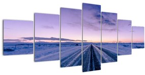 Obraz silnice v zimě (210x100 cm)