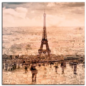 Obraz na plátně - Fotografie z Paříže - čtverec 3109A (80x80 cm)